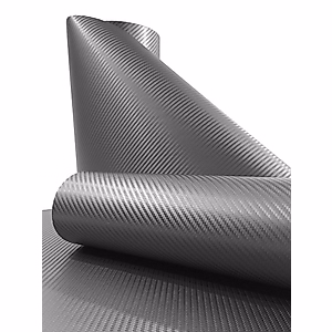 3D Carbon Fiber Silver - Air Release Vinyl Decal Mod Skin Kit by System Skins - Compatible with PlayStation 5 Console (PS5)