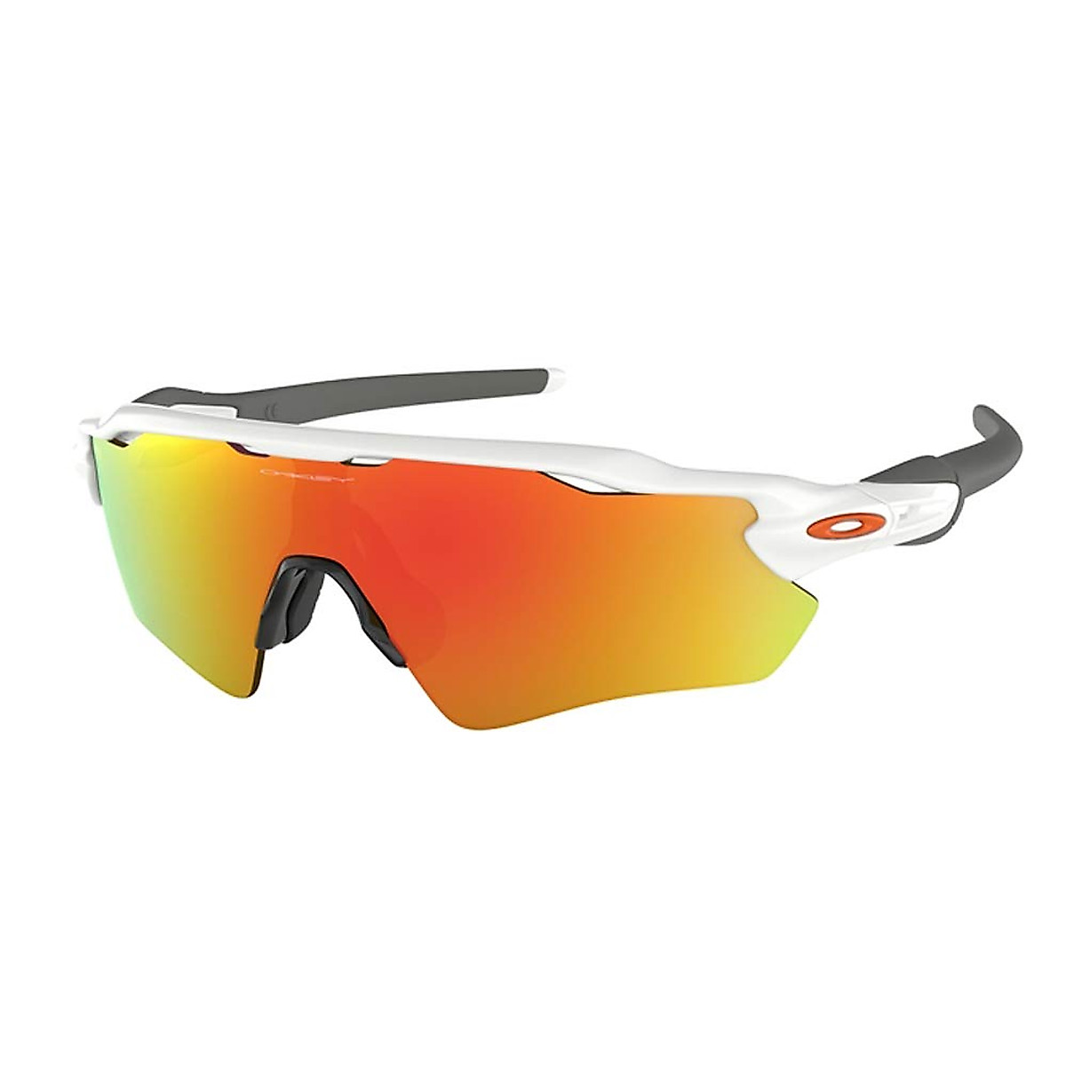 Oakley Radar EV Path OO9208 920816 38M Polished White/Fire Iridium Sunglasses For Men+BUNDLE with Oakley Accessory Leash Kit