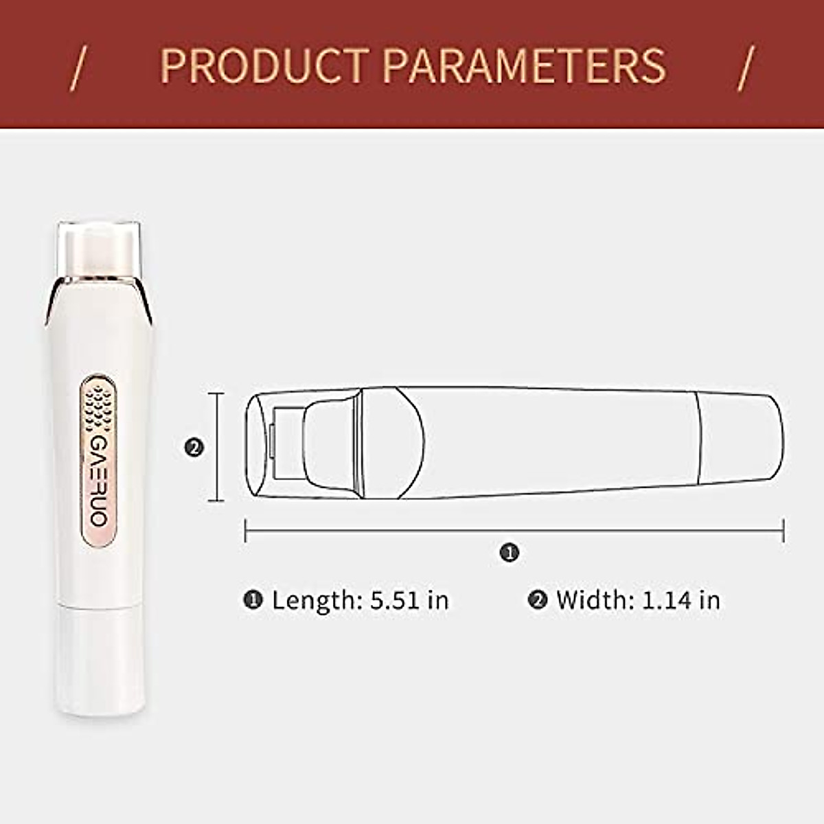 Premium Electric Manicure Pedicure Tool, Rechargeable Nail Buffer and Polisher, Easily File and Shine Fingernails, Toenails for Naturally Beautiful Looking Nails