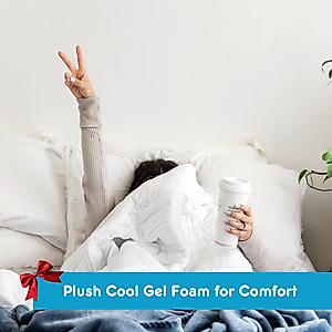 SomosBeds Mayfield Plush Mattress - Queen Mattress with Plush Cool Gel Foam, Soft Comfort Foam for Queen Size Beds - Plush Feel Hybrid Mattress in a Box for Ultimate Comfort and Great Sleep