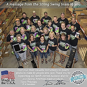 String Swing Trombone Hanger - Flat Wall Holder for All Trombones - Stand Accessories Home or Band Room Studio Wall - Musical Instruments Safe without Hard Cases - Made in USA