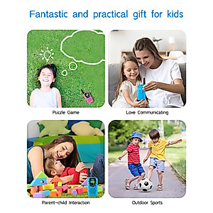 Walkie Talkies for Kids Toys for Boys Girls 4-6, 3 Miles Range Walkie Talkie to Camping, Outdoor 4 Year Old Girl Birthday Gifts for 3 4 5 6 7 Year Old Boy Girl Gifts Age 6-8 (Blue&Pink&Yellow, 3 Pack)