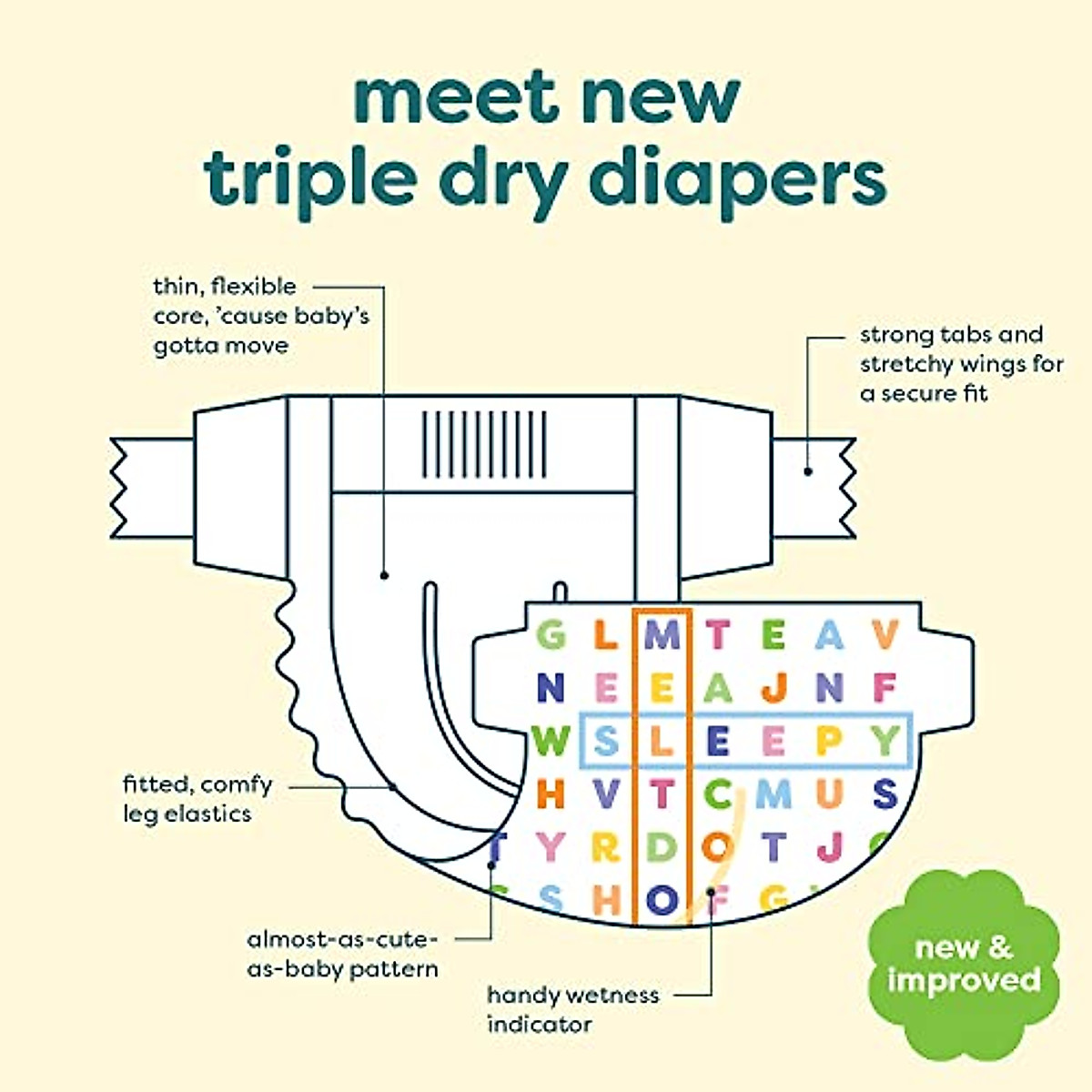 Babyganics Diapers, Size 6, 44 ct, Ultra Absorbent Diapers