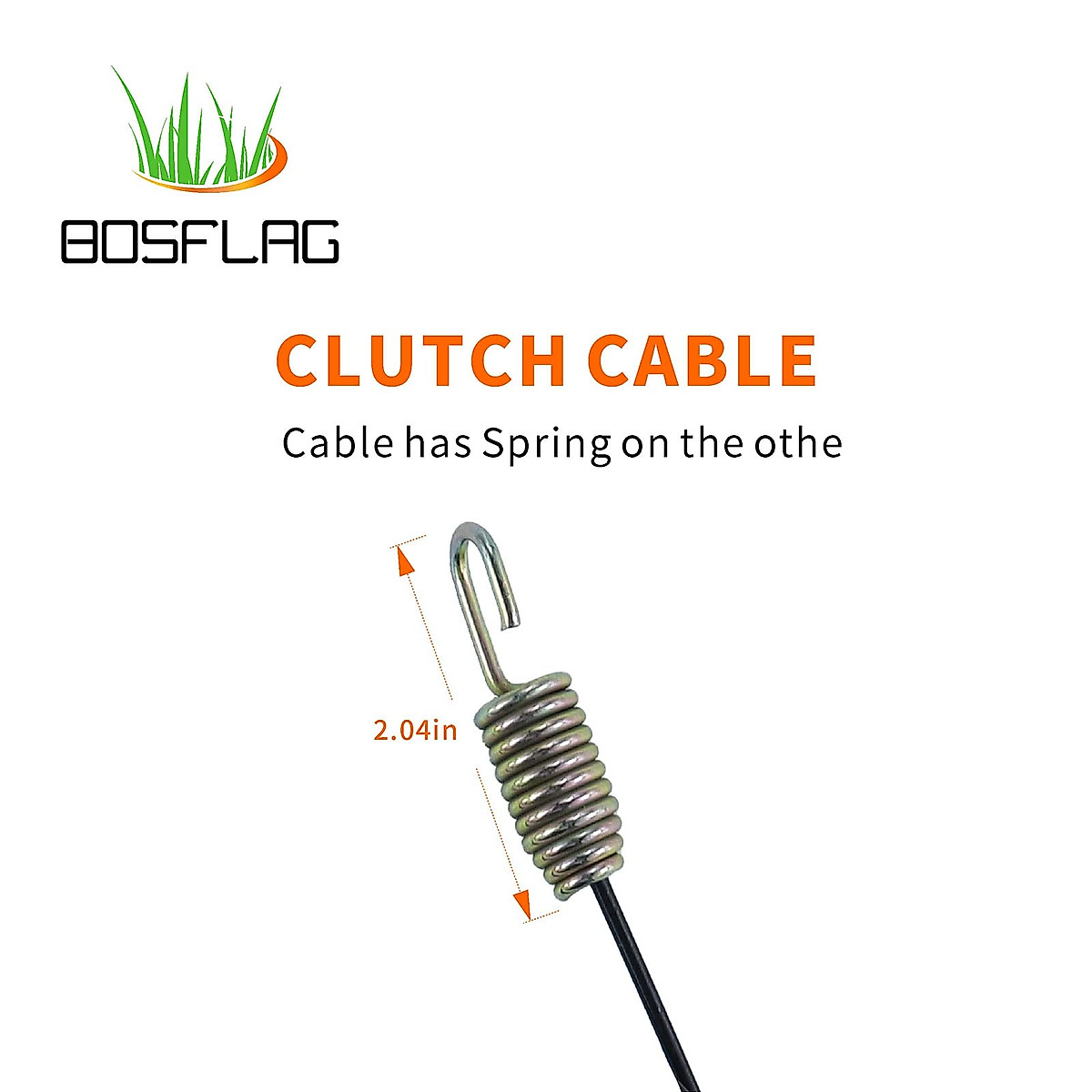 BOSFLAG 2 Pack 946-0897 Auger Clutch Cable Replaces MTD 946-0897 Auger Cable, 946 0897, 9460897, MTD 746-0897, 746 0897, 7460897, 746-0897A, 746 0897A for MTD SB855, SB550, SB750, SB630 Snowblowers