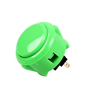 Sanwa 6 pcs OBSF-30 Original Push Button 30mm (Each Color of 1 Pcs) - for Arcade Jamma Video Game & Arcade Joystick Games Console (Color) S@NWA