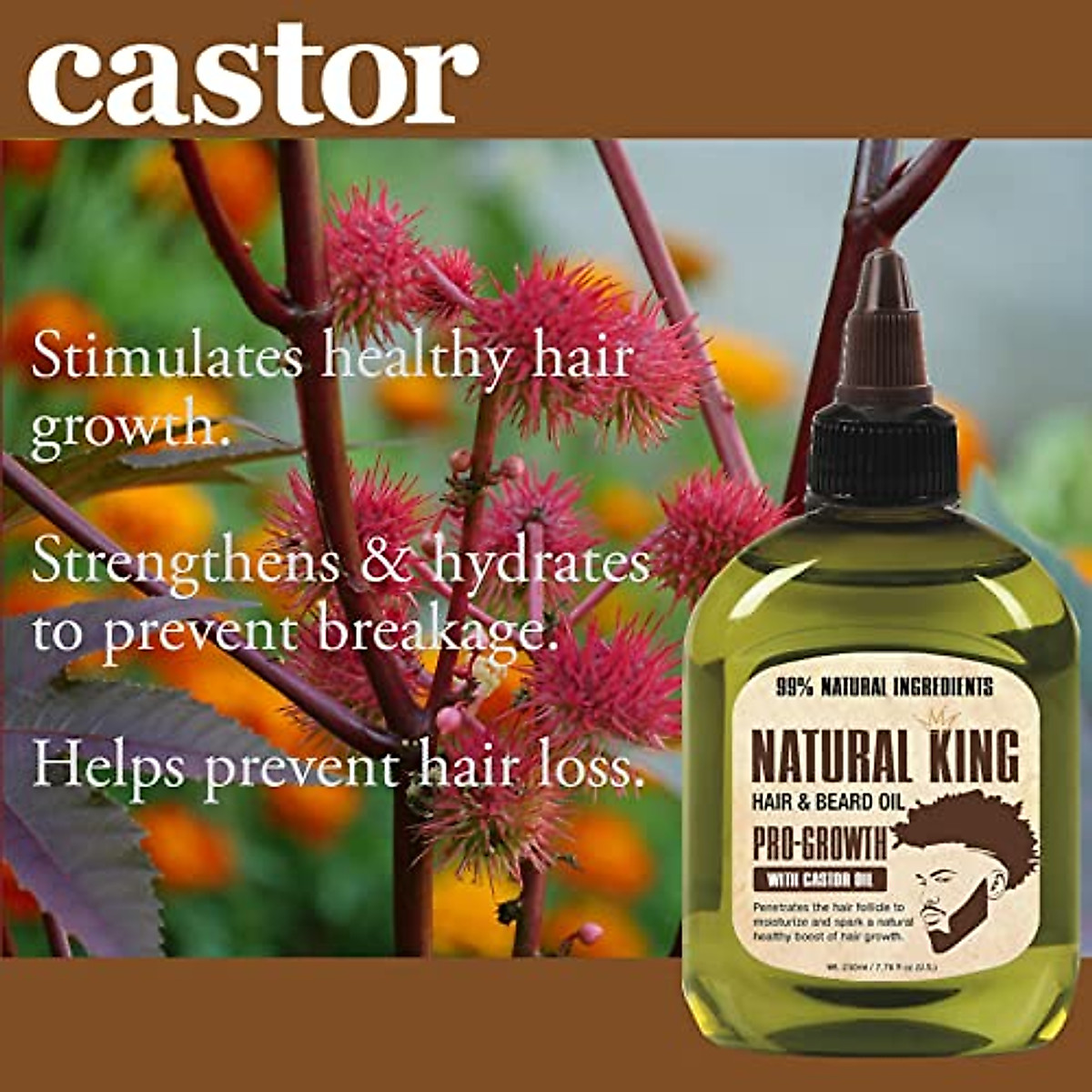 SFC Natural King Pro-growth Castor Hair & Beard Oil 7.1 oz