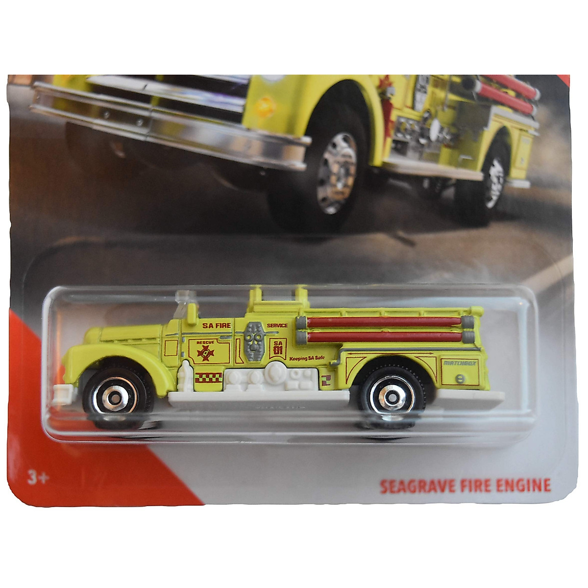 Matchbox City Seagrave Fire Engine 26/100, neon Green