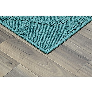 Garland Rug Drizzle 5' x 7', Teal