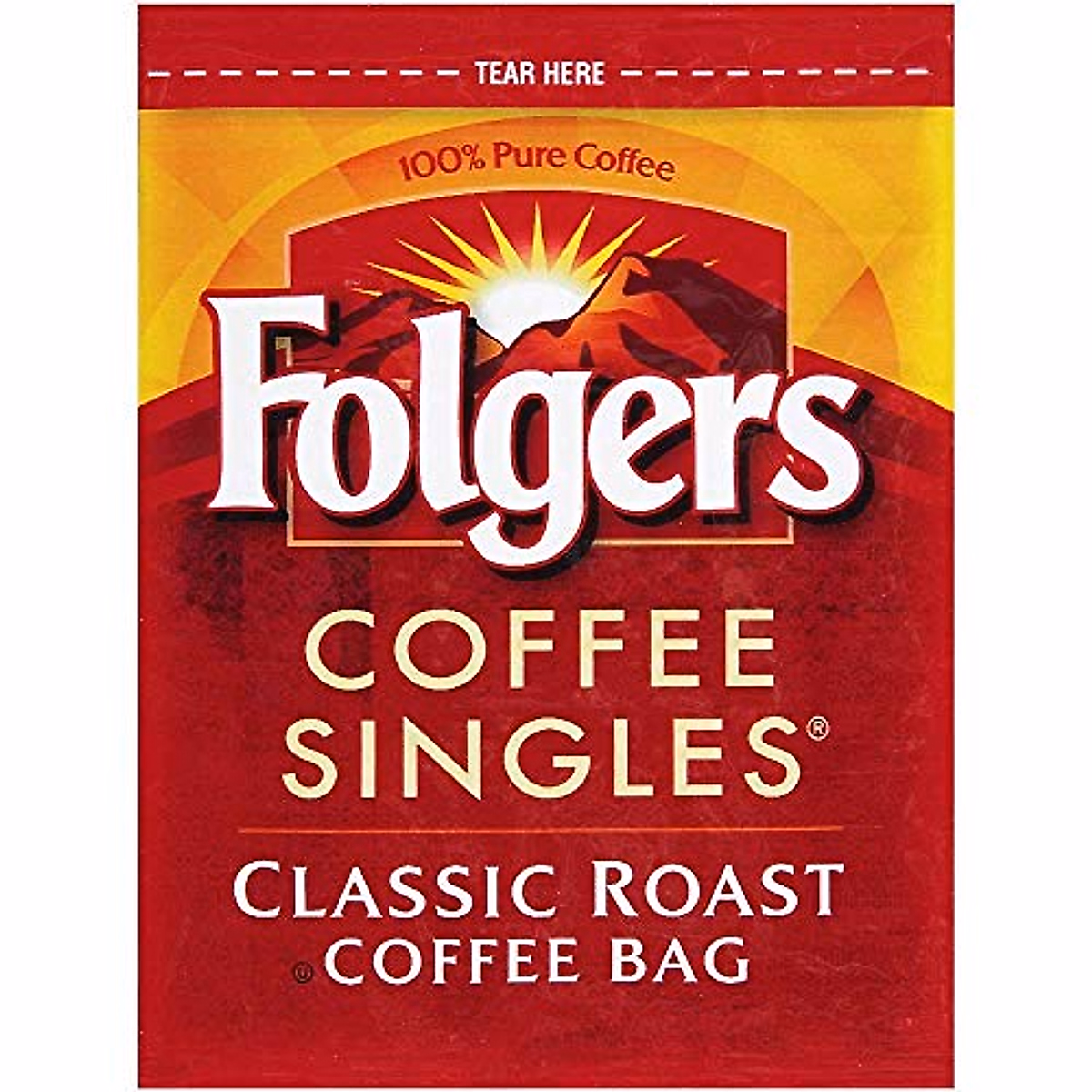 Folgers Coffee Singles - 19 packets per box, 12 boxes per case