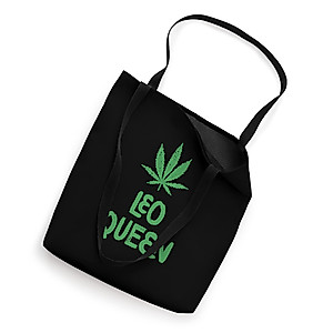 Leo Queen Weed Marijuana Leaf Cannabis Horoscope Astrology Tote Bag