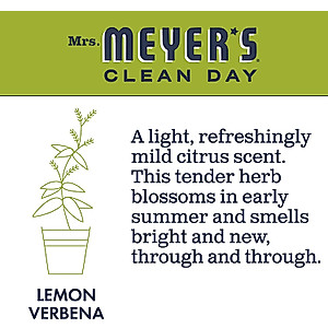 MRS. MEYER'S CLEAN DAY Liquid Dish Soap Refill, Biodegradable Formula, Lemon Verbena, 48 Fl Oz. (Pack of 2)