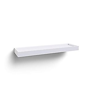 NewAge Products Home White Floating Shelf - 48in, Hanging Rectangle Kitchen Wall Shelving, 81042