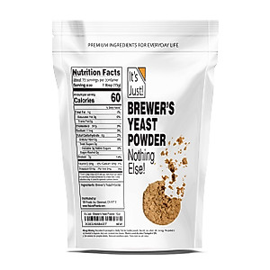 It's Just - Brewers Yeast Powder, Keto Baking, Sourdough Bread, Boost Mother's Milk, Make Lactation Cookies, 10oz