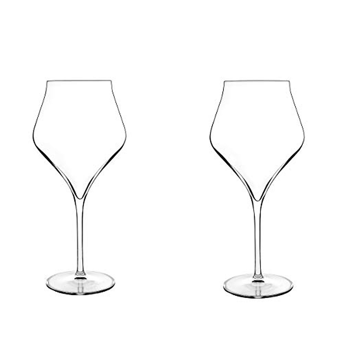 Luigi Bormioli Supermo 22 oz Burgundy Red Wine Glasses, 2 Count (Pack of 1), Clear