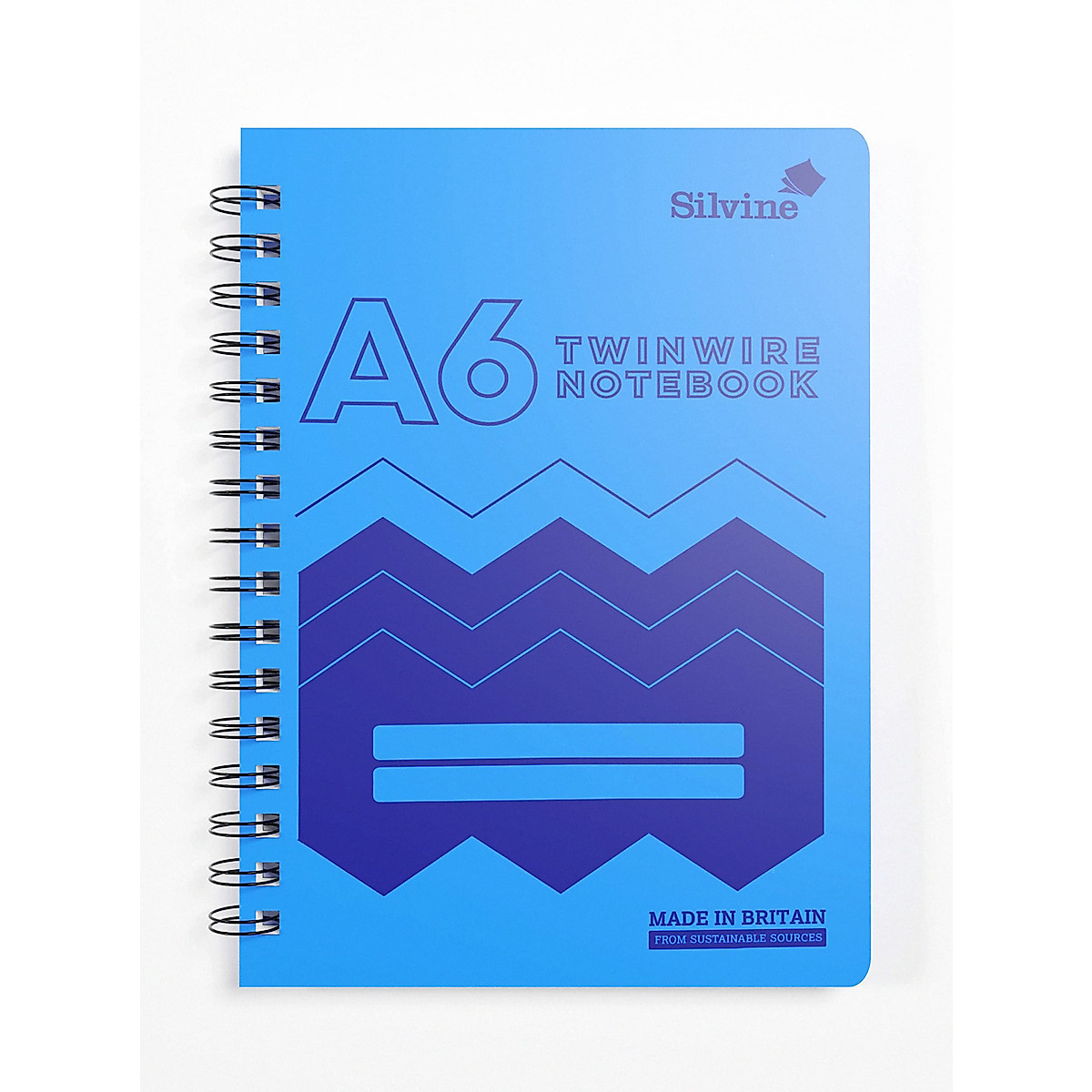 Silvine 160 Page A6 Wirebound Notebooks with Durable Wipe Clean Covers [Assorted Pack of 10]