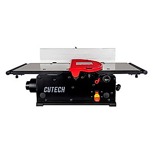 Cutech 401120HI 12-Inch Spiral Cutterhead Benchtop Jointer with Cast Iron Tables, 24 Tungsten Carbide Inserts, Extra Long 24" Fence, Additional Fence Brackets and a 12-amp Motor