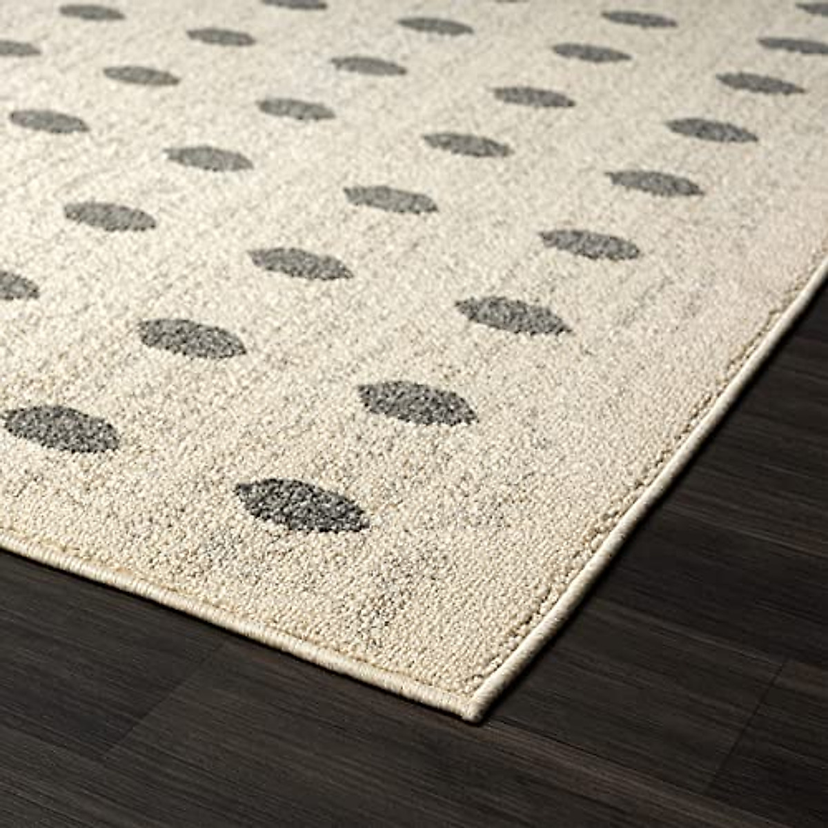 LUXE WEAVERS Modern Geometric Dots Cream 2x3 Area Rug