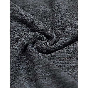 CRZ YOGA Men's Lightweight Short Sleeve T-Shirt Quick Dry Workout Running Athletic Tee Shirt Tops Carbon Heather X-Large