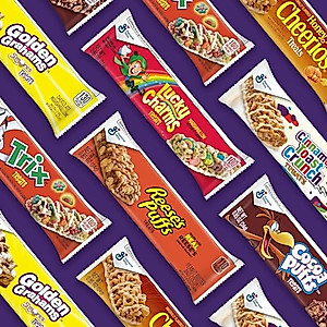 Golden Grahams Lucky Charms Breakfast Cereal Treat Bars Variety Pack, 28 ct