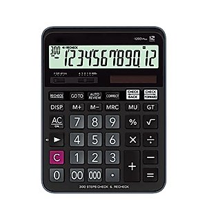 CUJUX Desktop Calculator Upgraded Office Calculator Financial Accounting Multifunctional Solar Energy (Color : A, Size : As The Picture Shows)