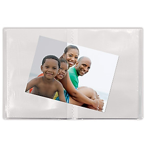 24 Photo Mini Photo Album, 4 x 6 Inch, Pack of 5, Clear View Cover, by Better Office Products, Holds 24 Photos, 5 Pack