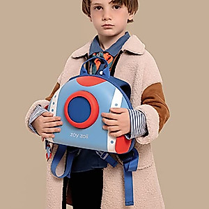 Zoy zoii Toddler Backpack for Boy, Kids Mini Battleship Backpack Gift, Preschool Kindergarten Travel Bag for 2-5 Years