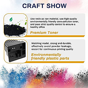 TN711 TN712 Black Toner Cartridge for Konica Minolta TN711K TN712K(A3VU030) Toner Compatible with Bizhub C754 C654 754E 654E Toner Page Yield 47200 (1 Pack)…