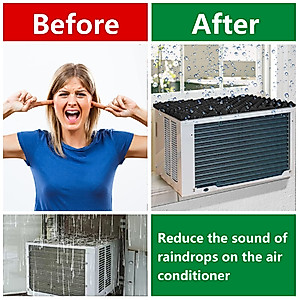 LFUTARI 23.6"x16.9" Air Conditioner Drip Cushion, Window Removable Magnetic Cushion,Air Conditioner Top Pad for Stop Dropping Noise of Water Drpping onto Your AC(Magnetic Suit for Iron Surface)