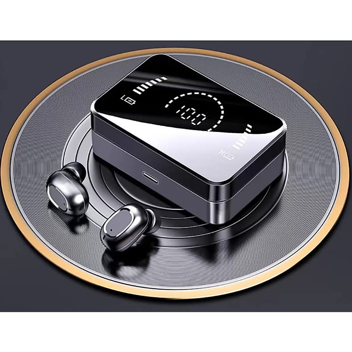 Wireless Touch Earbuds with Active Noise Cancellation New Version Bluetooth 5.2 Sport 3D Stereo Built-in Microphone, Immersive Premium Sound Long Distance Connection Headset Charging Case (BH315)