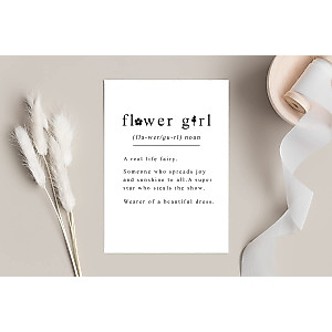 Flower Girl Card - Will You Be My Flower Girl - Proposal Card - Gifts For Her - Thank You Card - Flower Girl Gift