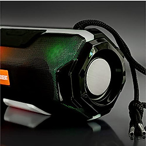 Portable Bluetooth Speakers with Light, Wireless Bluetooth Speaker，Wireless Bluetooth Speakers V5.1USB Card, Micro SD Card and FM Radio, Bluetooth for Outdoor, Indoor, Travel, Beach, Camping. (Black)