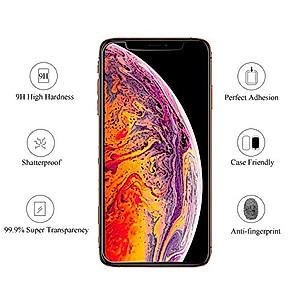 Ailun for Apple iPhone 11 Pro/ Xs/ X Screen Protector,3 Pack,5.8 Inch Display,Tempered Glass 2.5D Edge Work Most Case[NOT for iPhone 11,6.1 inch]