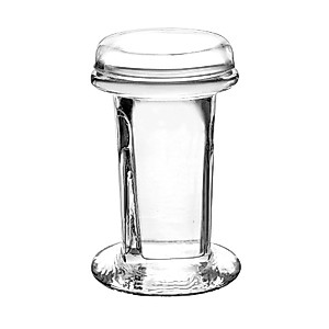 QWORK Coplin Staining Jar, 5 Slide Capacity 60 ml Glass Staining Tank