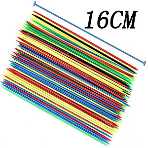 YANQINQIN Colorful Pick Up Sticks,Toys for Fun Family Parent-Child Games 6.3Inch Long, Nostalgic Games