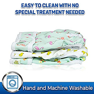 Pet Magasin Reusable Washable Dog Diapers (Pack of 3), Highly Absorbent with Strong & Flexible Velcro (Trending, Large (16”-24” Waist))