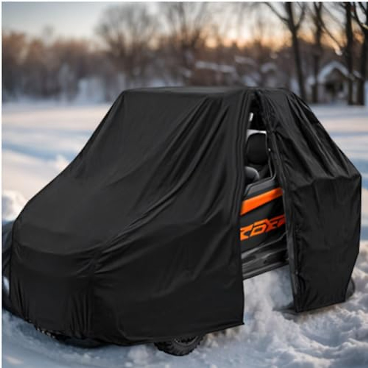 YONQIFON 2 Seater UTV Cover with Zipper UTV Covers Waterproof Outdoor Heavy Duty All Weather Easy Install Compatible With Polaris Ranger Yamaha Wolverine Can-Am Honda Kawasaki Teryx CFMOTO Zforce