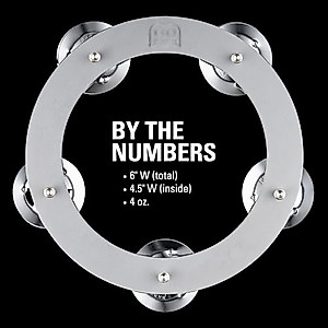 Meinl Cymbals Ching Ring Tambourine Jingle Effect, Stainless Steel — NOT Made in China — for Hihats, Crashes, Rides and Stacks (CRING)