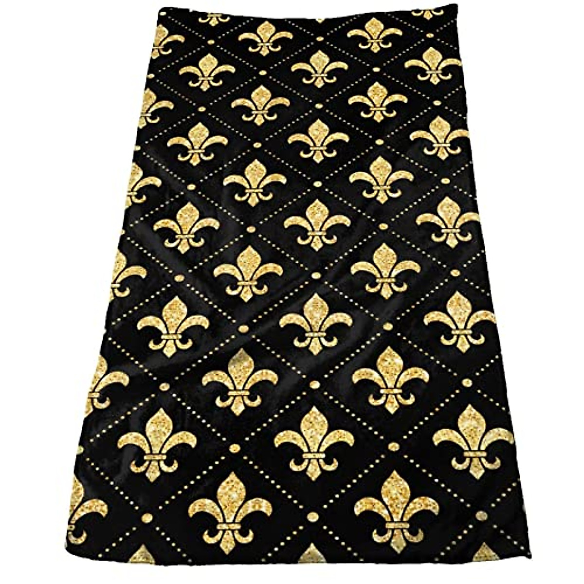 fenrris65 Soft Hand Towels, Black-Fleur-De-Lis Highly Absorbent Quick-Dry Towels Multipurpose for Bathroom, Hotel(12'' X 27.5'')