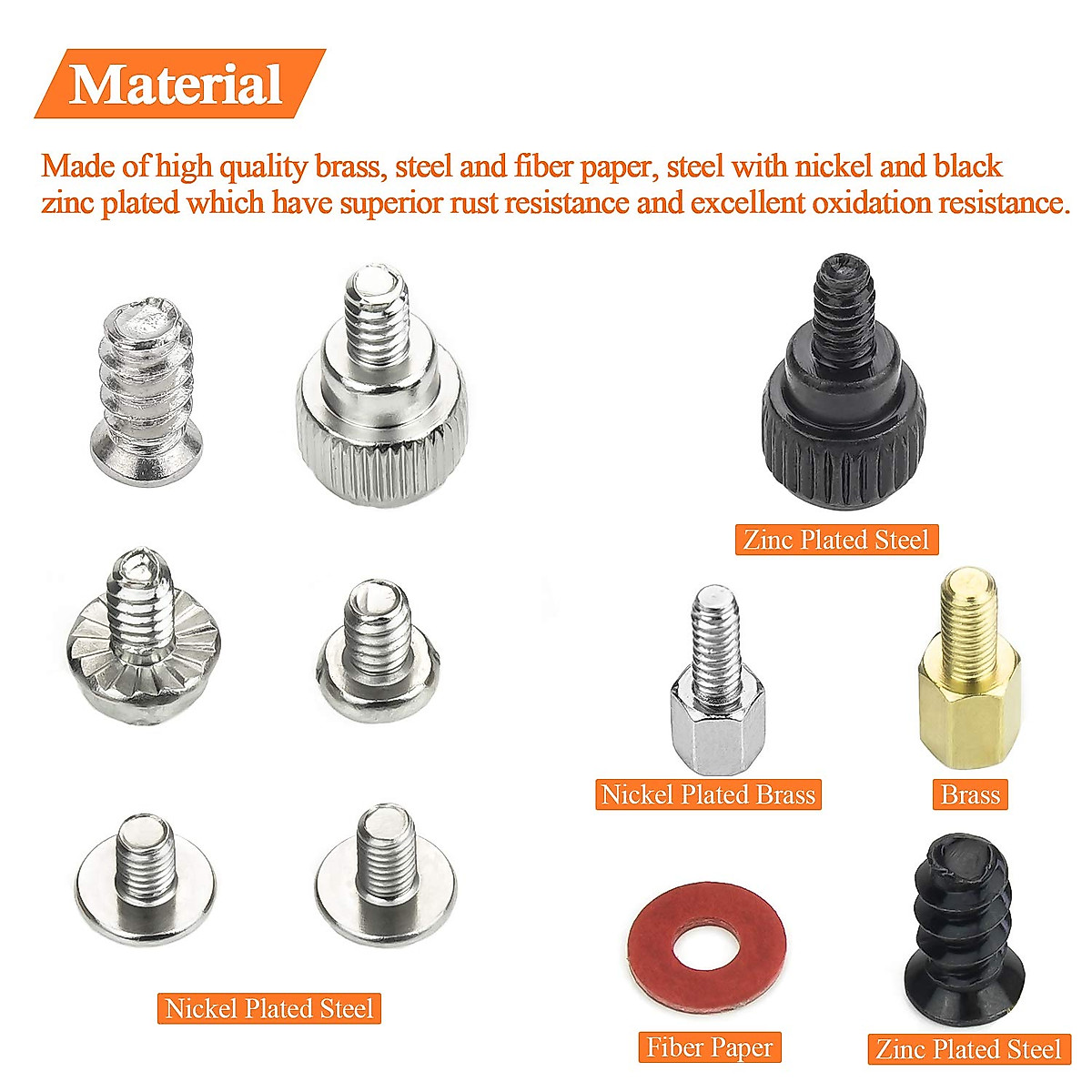 HELIFOUNER 360 Pieces Computer Standoffs Screws Assortment Kit with a Screwdriver