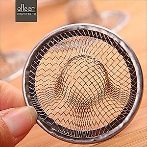 Drain Hair Catcher,Mesh Metal Sink Strainer Set of 2,Fits for Bathroom Bathtub Wash Basin Hole Shower Drains(2.75" Top / 1")