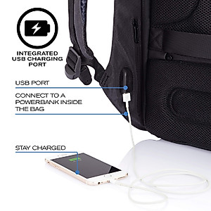 XDDesign Bobby Compact Print Anti-Theft Laptop USB Backpack Zebra (Unisex Bag)