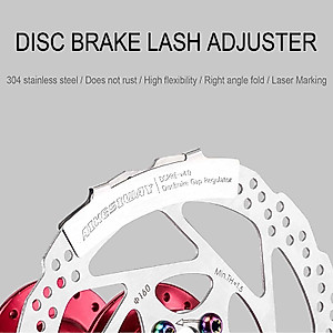 AIKESIWAY Rotor Truing Fork Bike Disc Alignment Tool Bicycle Brake Wrench,Bike Disc Brake Pad Adjustment Alignment Tool Gap Regulator,3 Slot Depths,Strong,Easy to Carry and Use (2pcs Gap Regulators)