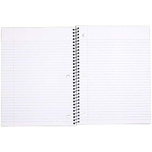 Mead Spiral Notebooks, 1 Subject, College Ruled Paper, 70 Sheets, 10-1/2" x 7-1/2", Shape It Up, Design May Vary, 3 Pack (38191)