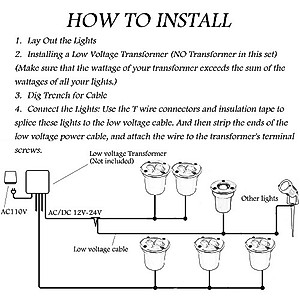 SUNRIVER Low Voltage Landscape Lights LED Landscape Lighting 3W Landscape Well Lights 12V-24V Waterproof Outdoor In-ground Lights for Paver,Pathway,Driveway,Deck, Garden (Warm White 6 Pack)