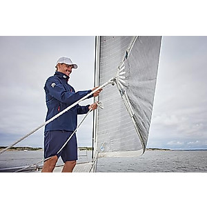 Helly-Hansen Men's Standard Crew Midlayer Fleece Lined Waterproof Windproof Rain Jacket, 597 Navy, X-Large