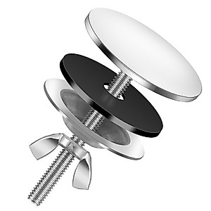 2In Kitchen Sink Hole Cover Faucet Hole Cover Stainless Steel Wash Basin Kitchen Sink Tap Hole Plate Stopper, Sealed Decoration Hole Cover for Faucet Sink Hole Leakage Prevention