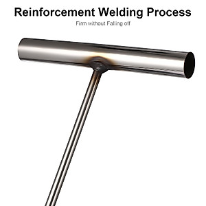 38cm Utility Tool Stainless Steel Manhole Cover Hook T Hook Manhole Tool Manhole Lift Hooks T- Handle Meat Boning Hook for Trampoline Pull Springs Open Manhole Covers Hook Tool