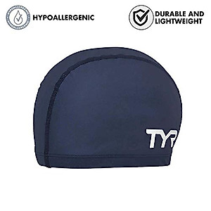 TYR LSCCAP401ALL Silicone Comfort Cap Navy All