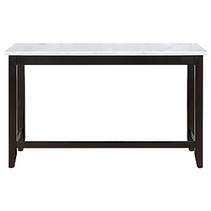 Coaster Home Furnishings Toby Rectangular Marble Top Counter Height Table Espresso and White