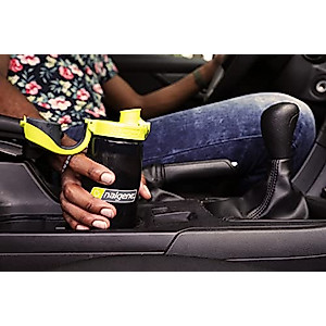 Nalgene Sustain Tritan BPA-Free On The Fly Water Bottle Made with Material Derived from 50% Plastic Waste, 24 OZ, Charcoal with Lime, 24oz